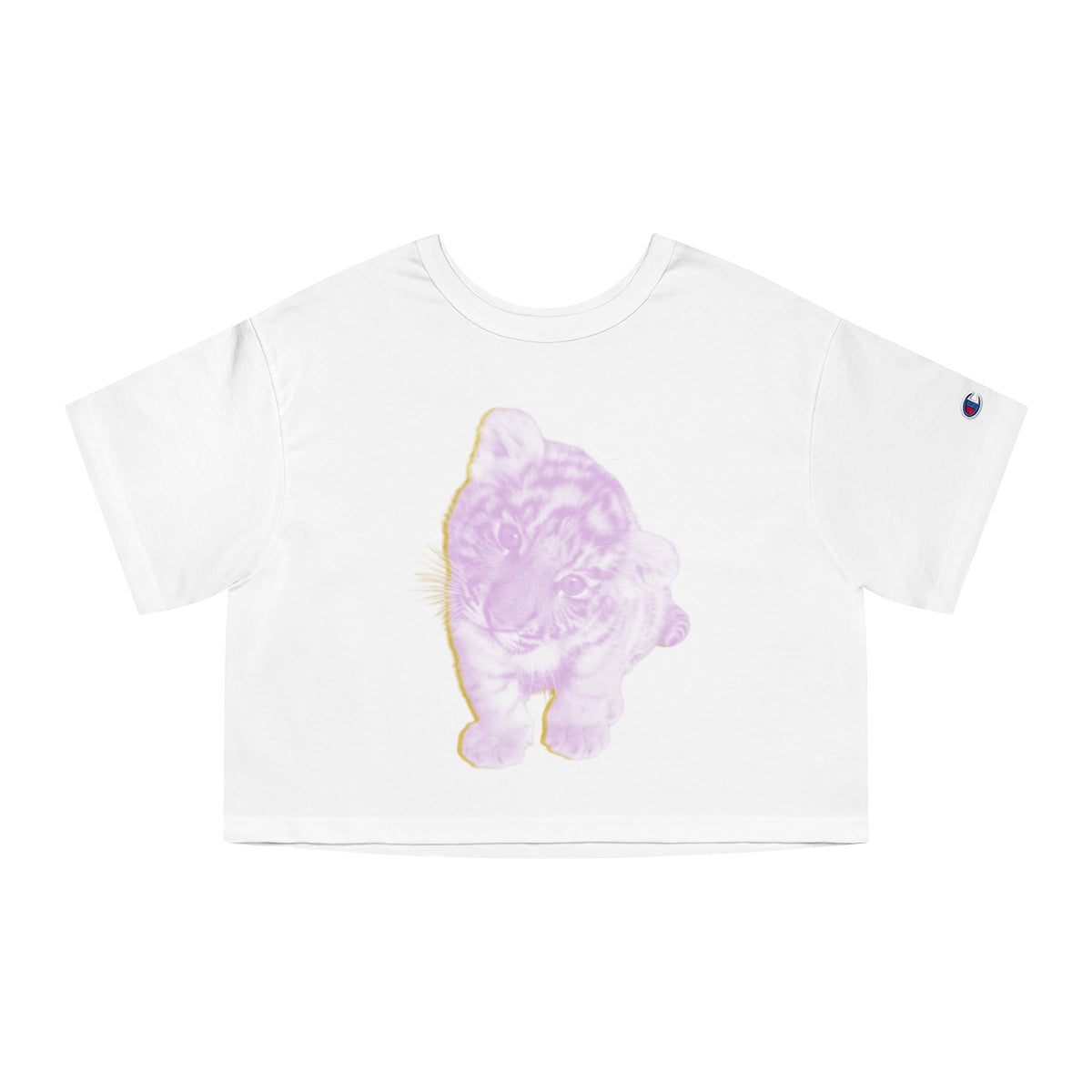 Monochrome Tiger Cropped Tee – Au Darling